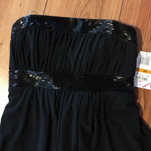 B Darlin | Dresses | Black Strapless Balloon Bottom Dress | Poshmark