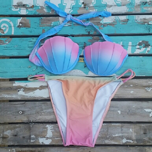Twang Boutique | Swim | Last One Mermaid Seashell Swim Suit Bikini ...