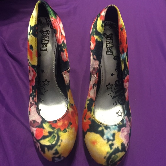 Brash | Shoes | Floral Heels | Poshmark
