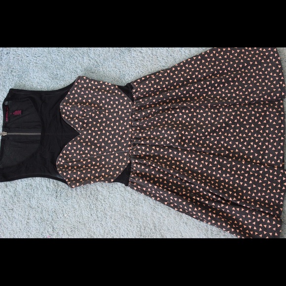 Material Girl | Dresses | Material Girl Black Patterned Mini Dress ...