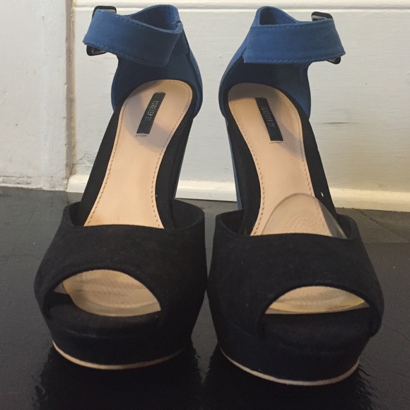 Forever 21 | Shoes | Forever 2 Color Block Wedgesfinal Price Drop ...