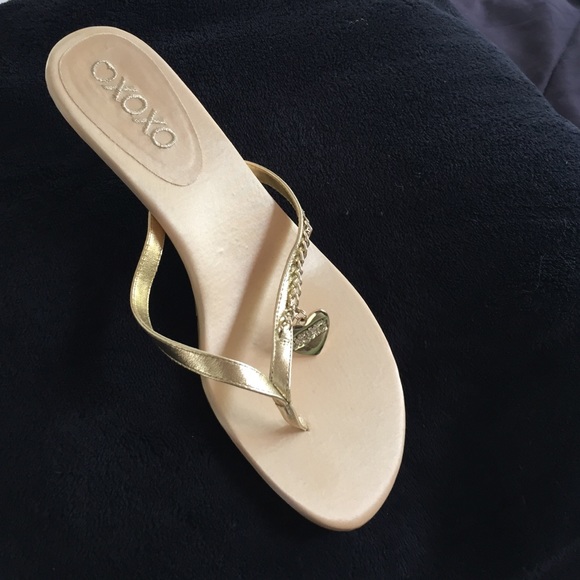 OXOXO | Shoes | New Oxoxo Gold Heel Sandal | Poshmark