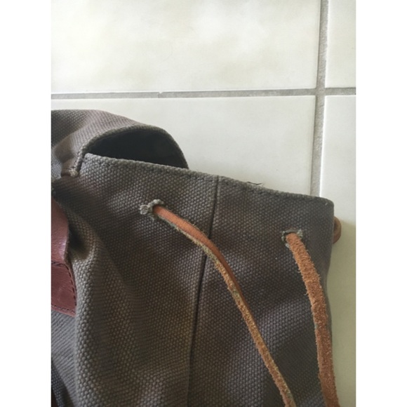Vintage | Bags | Vintage Drawstring Canvas Backpack | Poshmark