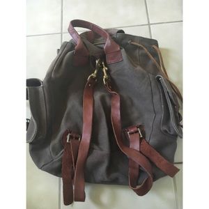 Vintage | Bags | Vintage Drawstring Canvas Backpack | Poshmark