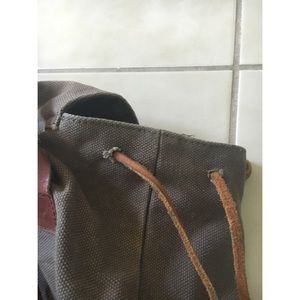 Vintage | Bags | Vintage Drawstring Canvas Backpack | Poshmark