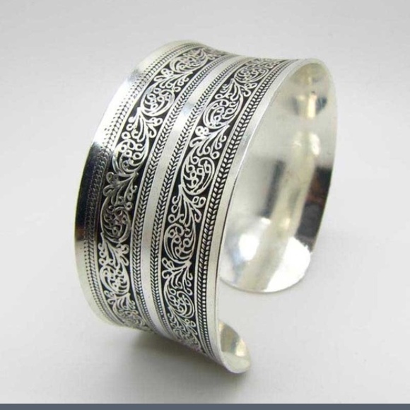 Jewelry | Tibetan Silver Bangle Cuff Bracelet | Poshmark