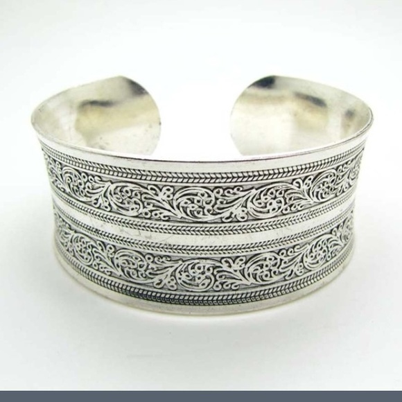Jewelry | Tibetan Silver Bangle Cuff Bracelet | Poshmark