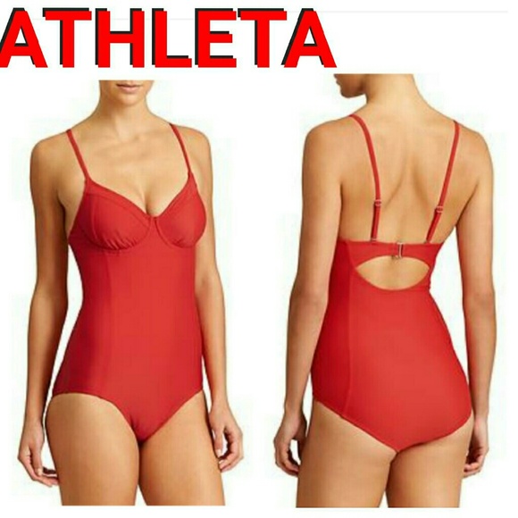 Athleta Swim New Athleta Swimsuit Red 4 Ddd Pc Bra Wire Poshmark