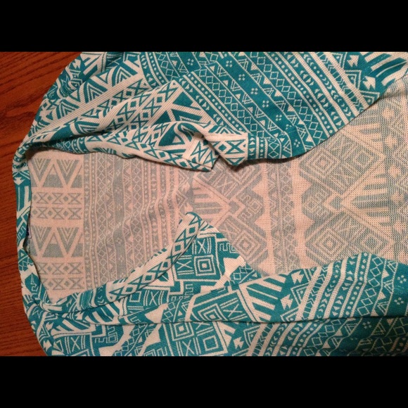 Sweaters | Blue Aztec Cardigan | Poshmark