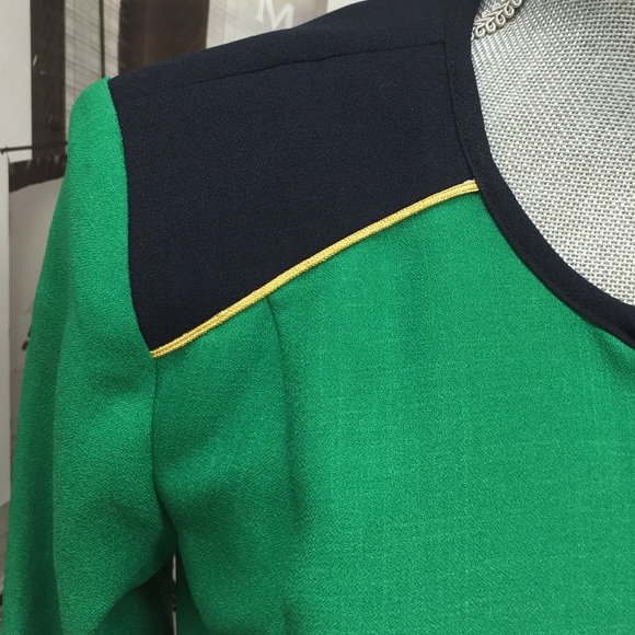 Studio | Jackets & Coats | Vintage Studio One Green Navy With Gold ...