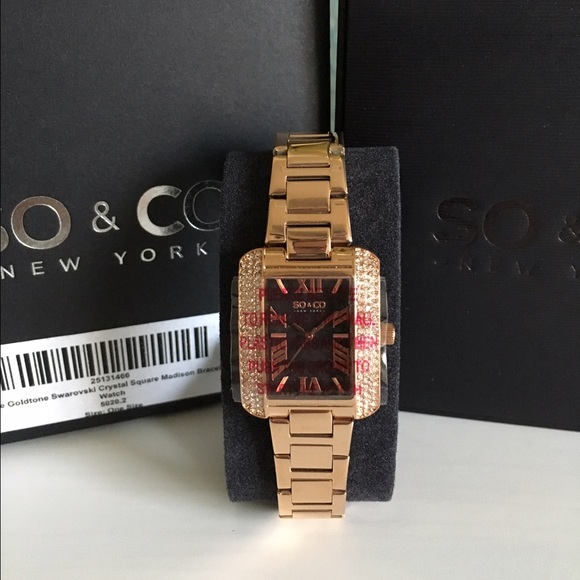 Accessories | Nwt Soco New York Rose Gold Gilded Watch | Poshmark