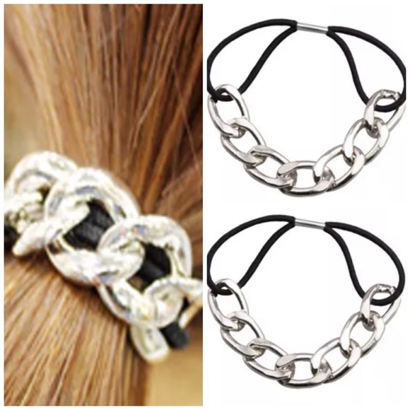 Accessories | Lightweight Silver Chain Ponytail Must Bundle | Poshmark