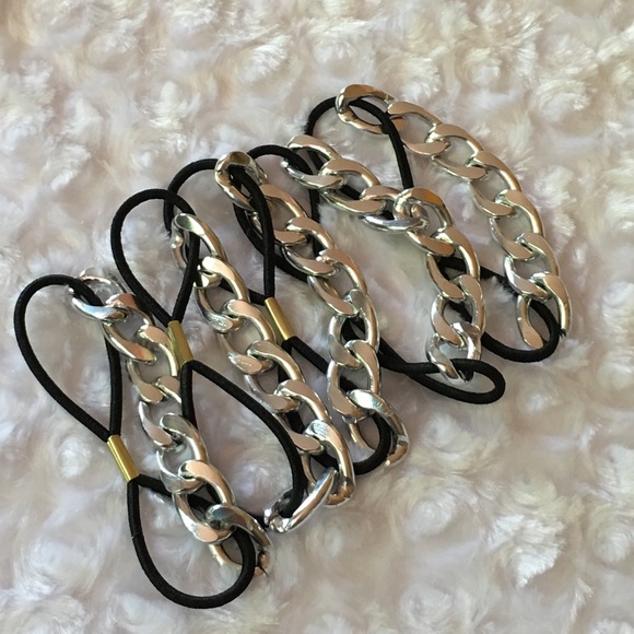 Accessories | Lightweight Silver Chain Ponytail Must Bundle | Poshmark