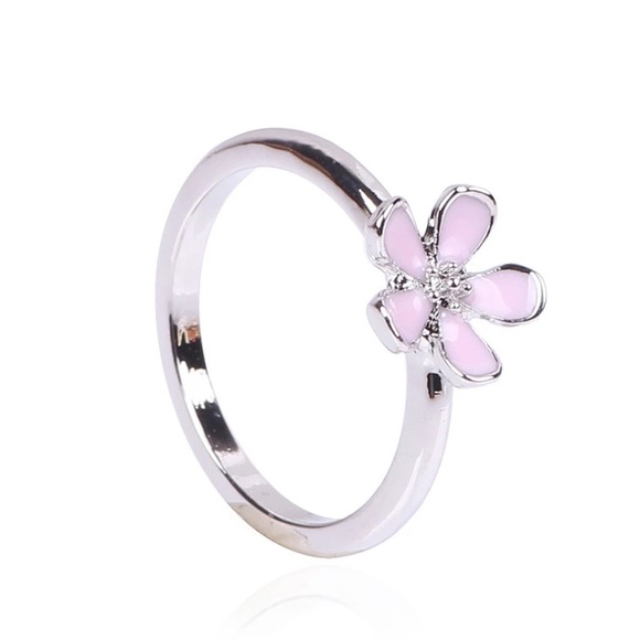 Pandora | Jewelry | Daisy Pink Flower Ring | Poshmark