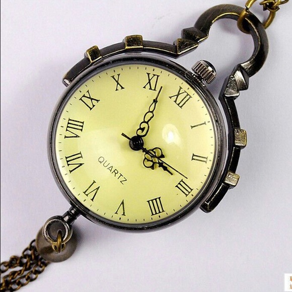 Jewelry | New Ladies Glass Ball Bronze Necklace Watch | Poshmark