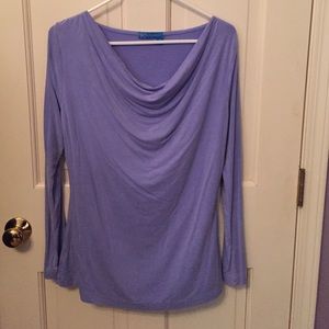 66% off rye Tops - Periwinkle Blue Long Sleeve Bow Top from Viktorya's ...