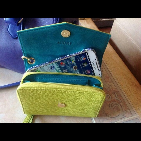 Miche | Bags | Miche Chartreuse Phone Wallet | Poshmark