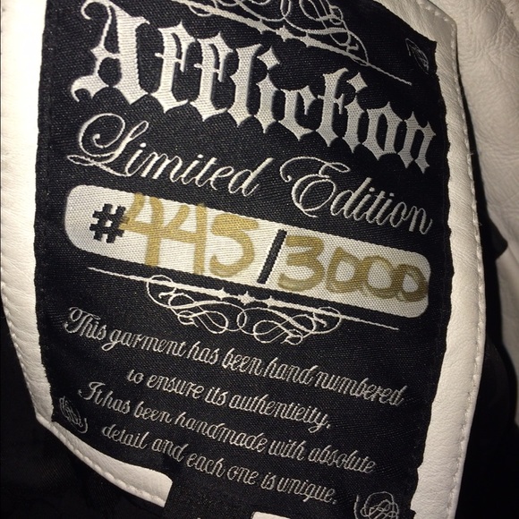 Affliction | Jackets & Coats | Limited Edition Affliction White Leather ...