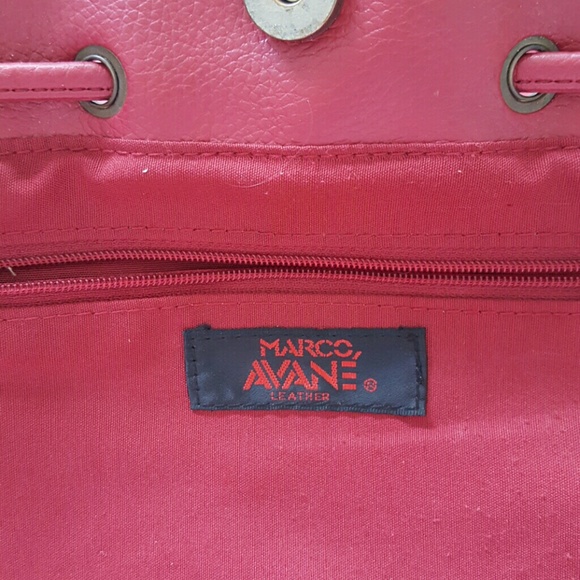 marco mane | Bags | Red Studded Leather Purse | Poshmark