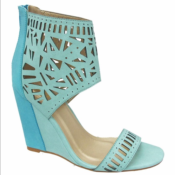 Yoki | Shoes | Nib Yoki Donya Laser Cutout Wedge Sandal | Poshmark