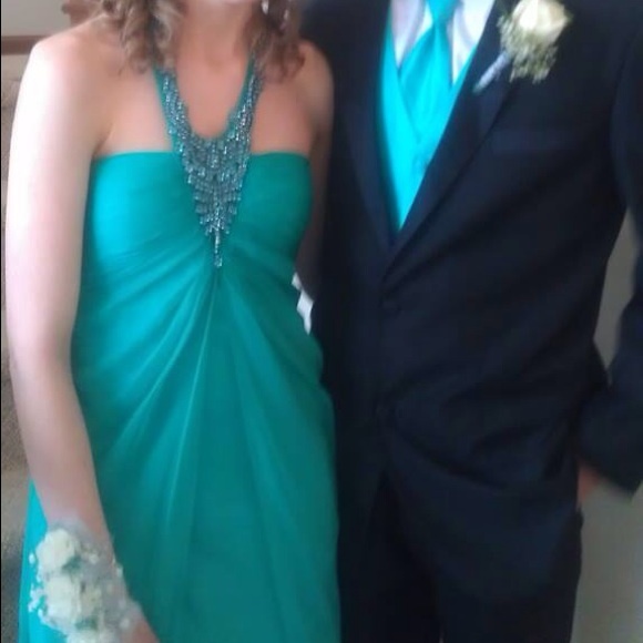 Cache | Dresses | Turquoise Cach Prom Dress Size 2 | Poshmark