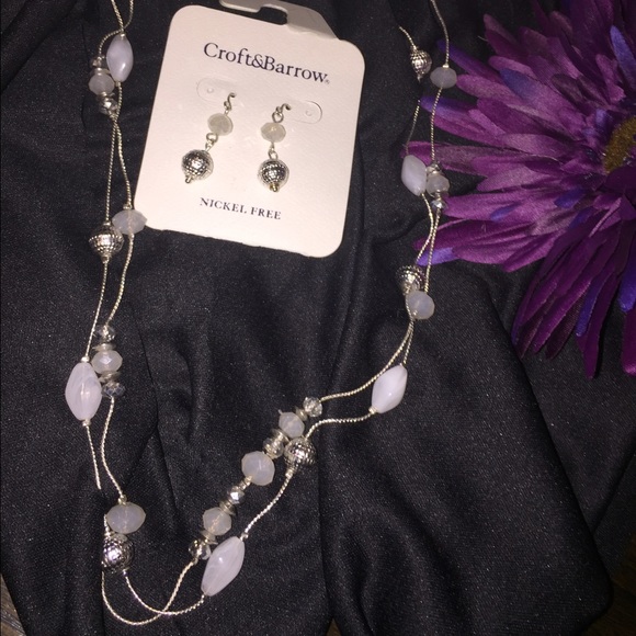 croft & barrow | Jewelry | Nwt Necklaceearring Set | Poshmark