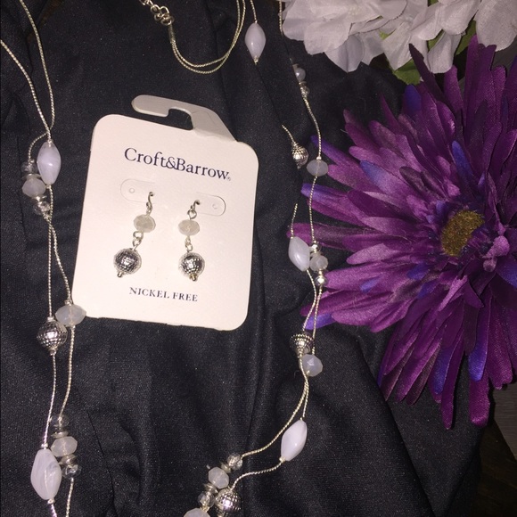 croft & barrow | Jewelry | Nwt Necklaceearring Set | Poshmark