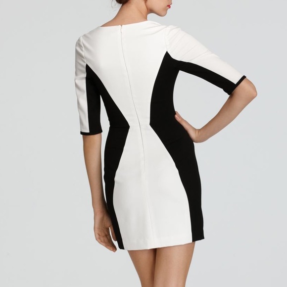 Black Halo | Dresses | Black Halo Colorblock Dress | Poshmark