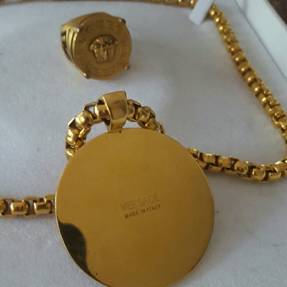 Versace | Jewelry | Versace Gold Chain With Medusa Medallion | Poshmark