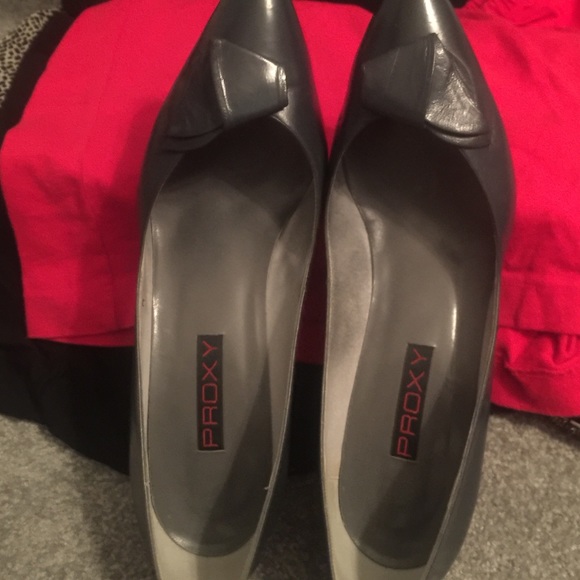 Proxy | Shoes | Proxy Navy Blue Heels | Poshmark