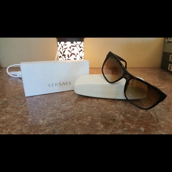 Versace | Accessories | Authentic Versace Sunglasses Dark Tortoise ...
