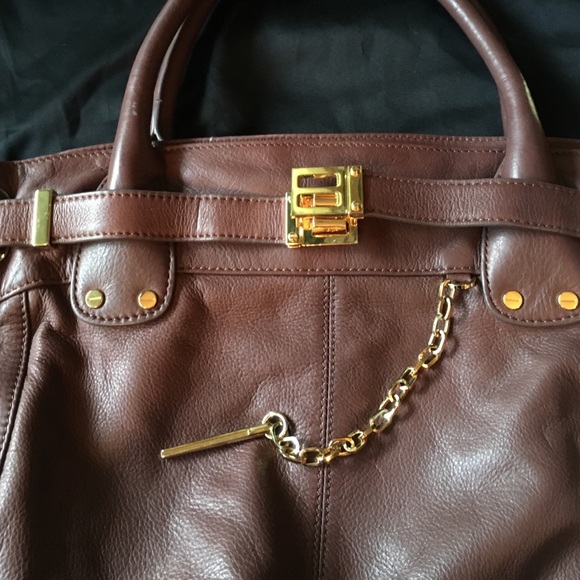 Rachel Zoe | Bags | Rachel Zoe Large Brown Leather Tote | Poshmark