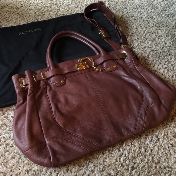 Rachel Zoe | Bags | Rachel Zoe Large Brown Leather Tote | Poshmark