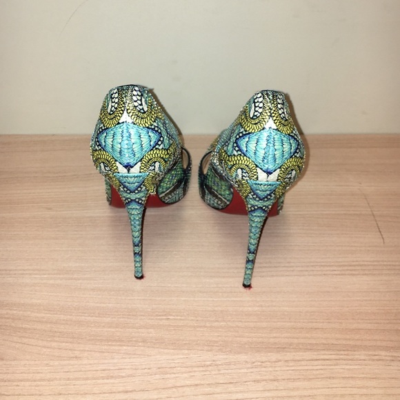 Christian Louboutin | Shoes | Louboutin Python Inferno So Kate Pump ...