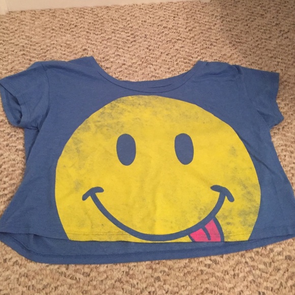 Modern Lux | Tops | Happy Sad Crop Top | Poshmark