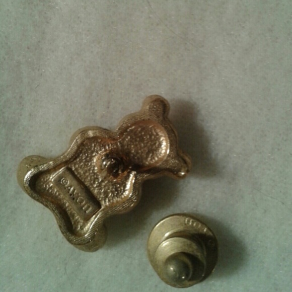 Avon | Jewelry | Avon Birthstone Teddy Bear Pin Gold Tone | Poshmark