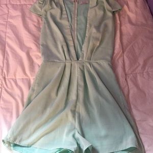 Tobi | Pants & Jumpsuits | Tobi Deep V Romper | Poshmark