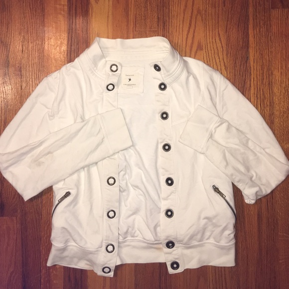 Jackets & Coats | White Button Up Coat | Poshmark