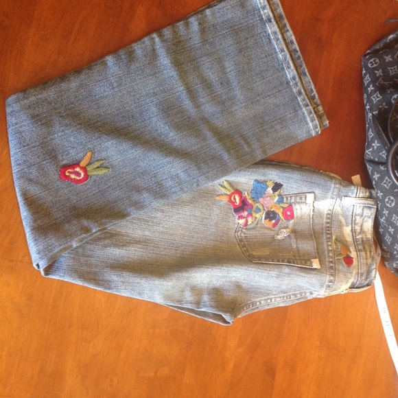 Vanilla Star | Jeans | Boho Sheik Jeans Flower Embroidery | Poshmark