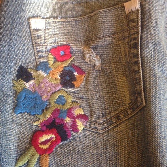 Vanilla Star | Jeans | Boho Sheik Jeans Flower Embroidery | Poshmark