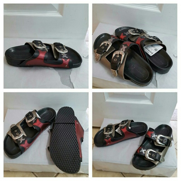 Zara | Shoes | Zara Leather Cowboy Sandal 5583 | Poshmark