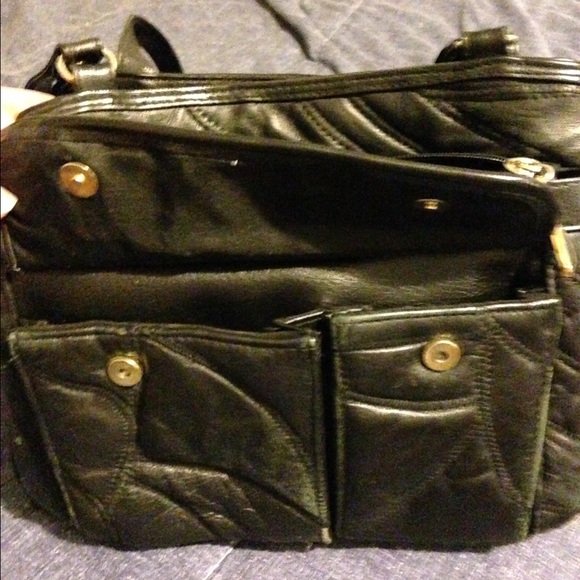 Bags | Black Bag With Lots Of Pockets | Poshmark