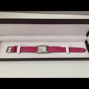 65% off Coach Accessories - Coach watch (brown monogram leather band ...