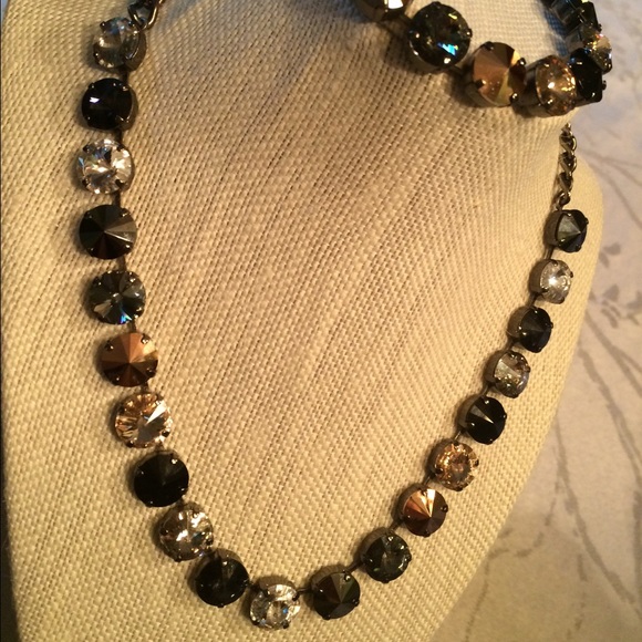 Swarovski | Jewelry | Swarovski Crystal Elements Metallic Jewelry Set ...