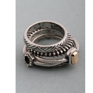 Jewelry | Burnish Silver Boho 5 Piece Ring Stacking Set | Poshmark