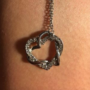Swarovski | Jewelry | Swarovski Double Heart Necklace | Poshmark