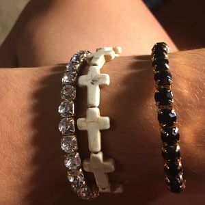 Swarovski Jewelry | Double Heart Necklace | Poshmark