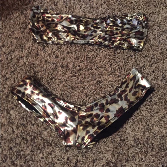 Swim | Tube Top And Booty Short Bikini | Poshmark