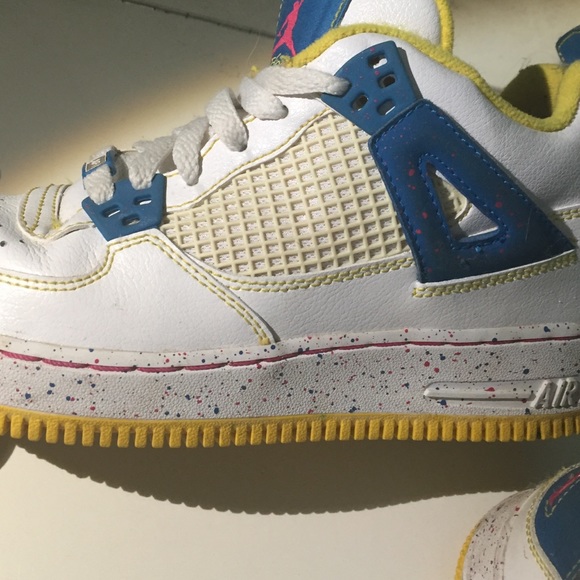 Jordan | Shoes | Jordan 4s Yellow And Blue | Poshmark