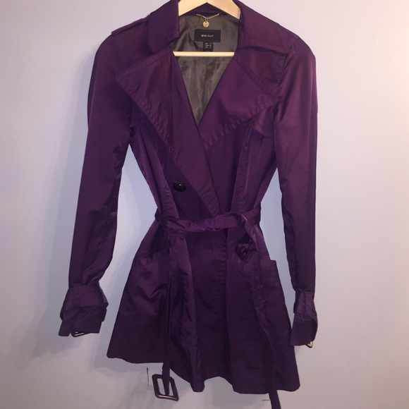 Mango | Jackets & Coats | Purple Mango Mng Trench Coat | Poshmark